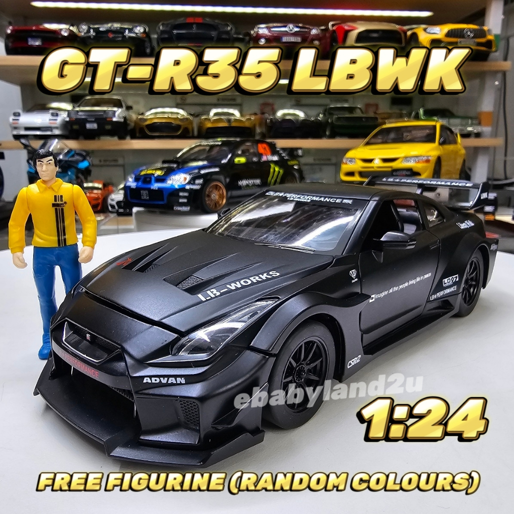 Die Cast 1:24 GTR R35 LBWK GTR R34 Spoon NSX Miata AE86 Vehicle Models ...