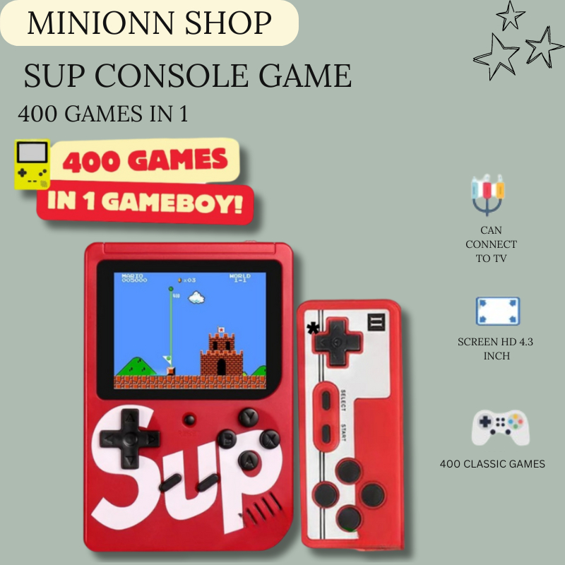Retro Mini SUP 400 in 1 SUP Gameboy Console AV Out with Rechargeable ...