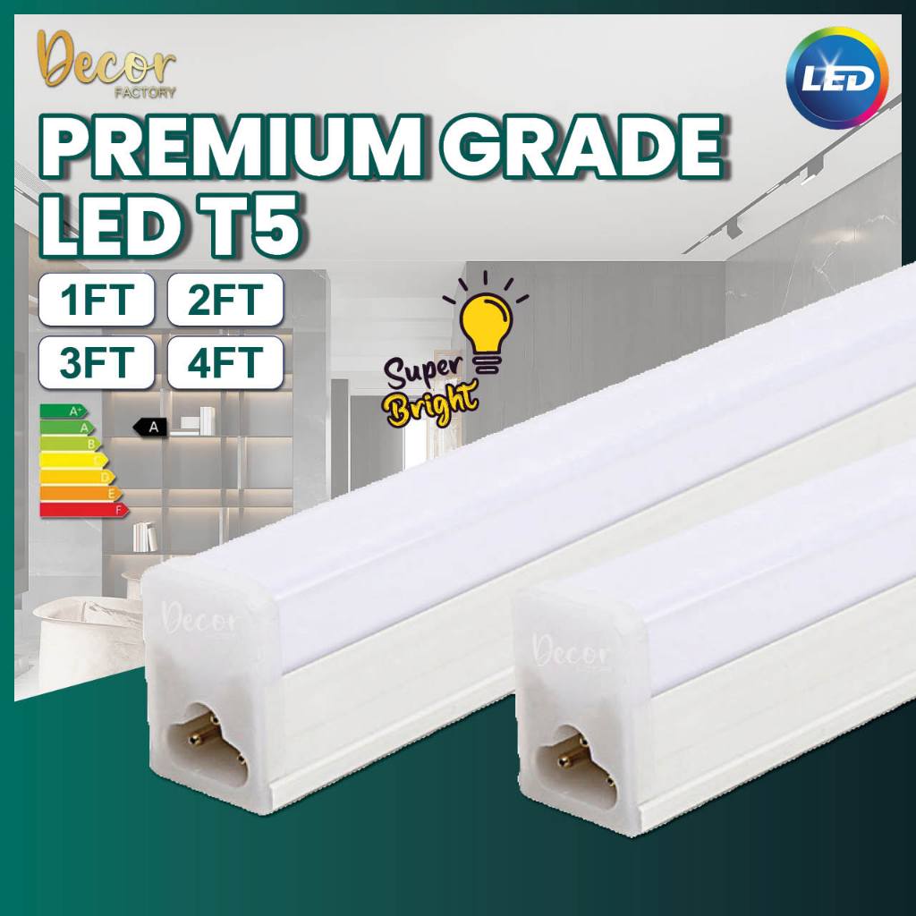 [3 Years Warranty] PREMIUM LED T5 Tube Light Ceiling Strip Lighting T5 ...
