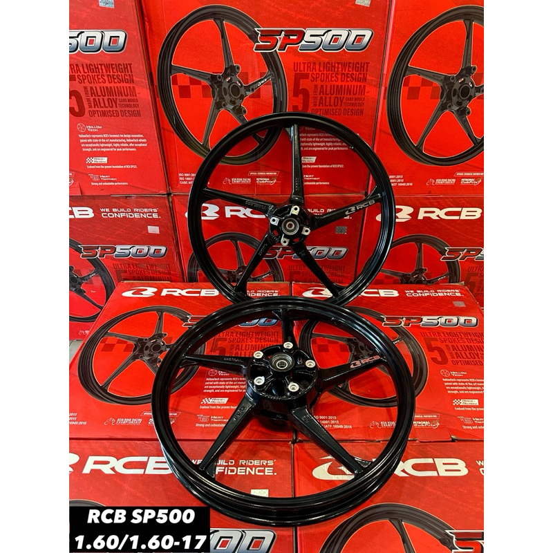 RCB SP500 RIM ORIGINAL SIZE 1.60/1.60-17 BLACK Y15/Y16/LC135 | Shopee ...