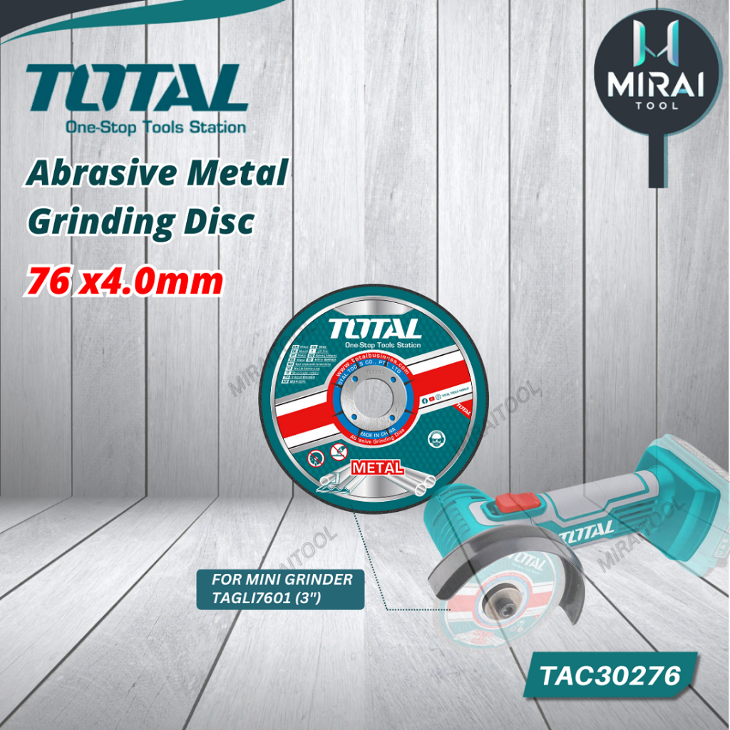 TOTAL TAC30276 Abrasive Metal Grinding Disc 76mm (3") | Shopee Malaysia