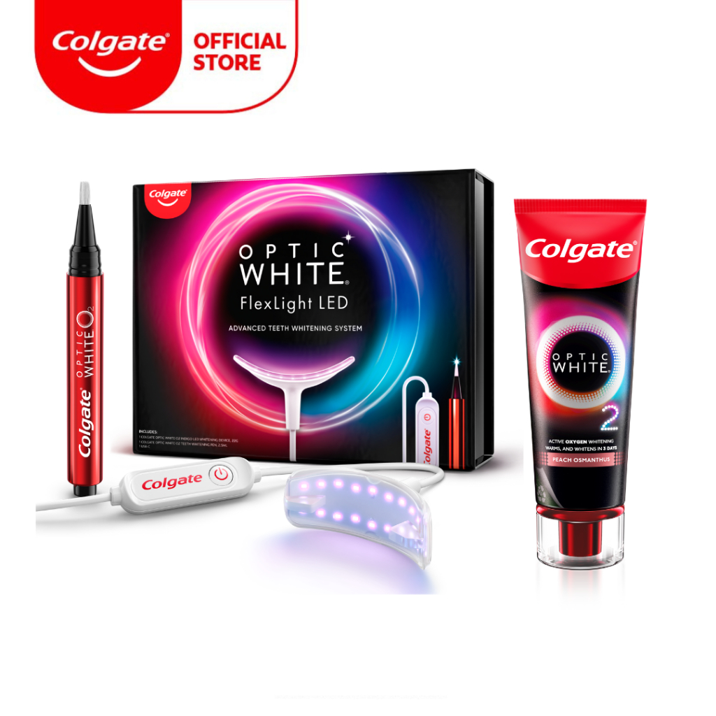 Colgate Optic White FlexLight LED Advanced Teeth Whitening System ...
