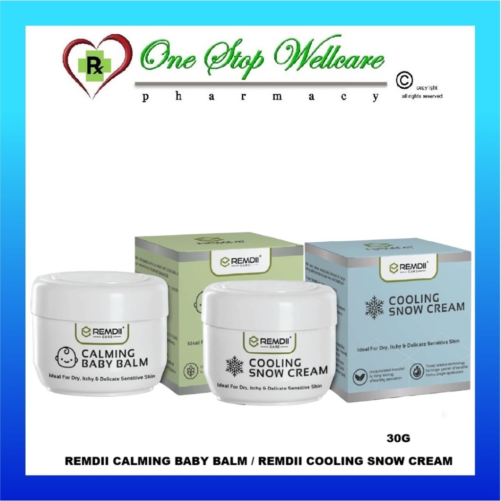 REMDII CALMING BABY BALM / REMDII COOLING SNOW CREAM 30G | Shopee Malaysia