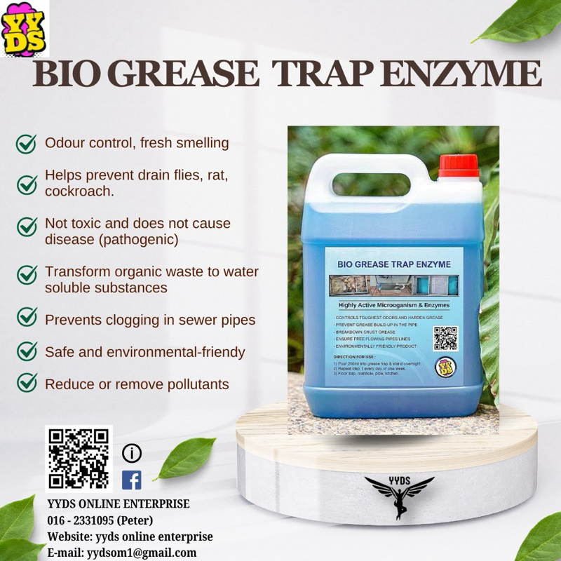 SERVICE FLUID (Grease Trap) - 5L Bio Grease Trap Enzyme Maintenance and ...