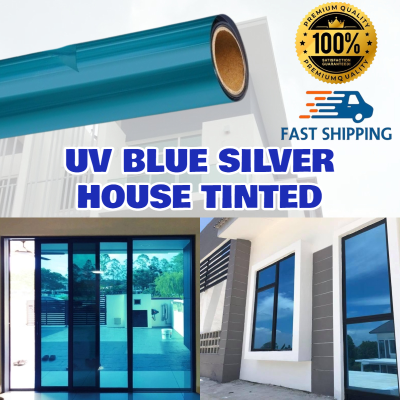 Tinted Rumah UV Blue Silver / House Tinted Window Film | Shopee Malaysia