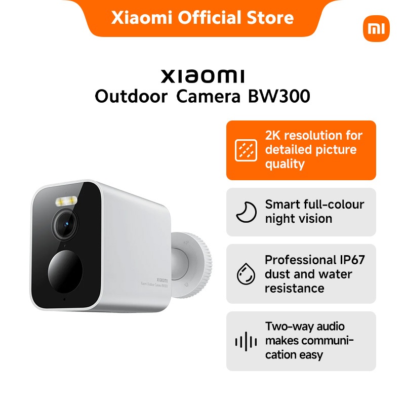 Xiaomi Outdoor Camera BW300 2K resolution+3MP/full-colour night vision ...