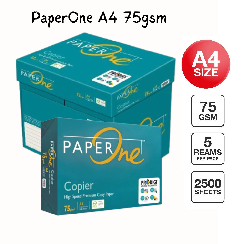 Paper ONE A4 Photo Copy Paper 75GSM/85GSM 500 sheets / Ream (1 Ream) | Shopee Malaysia