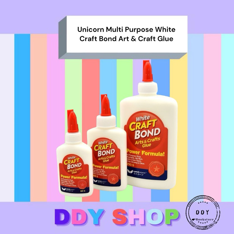 Unicorn Multi Purpose White Craft Bond Glue Art & Craft Glue | Shopee ...