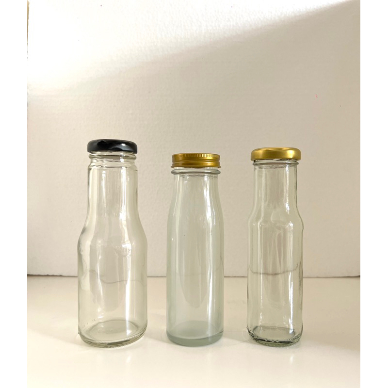 Glass Bottle for Food Packaging/ Juice/ Honey - Botol Gelas untuk Madu ...