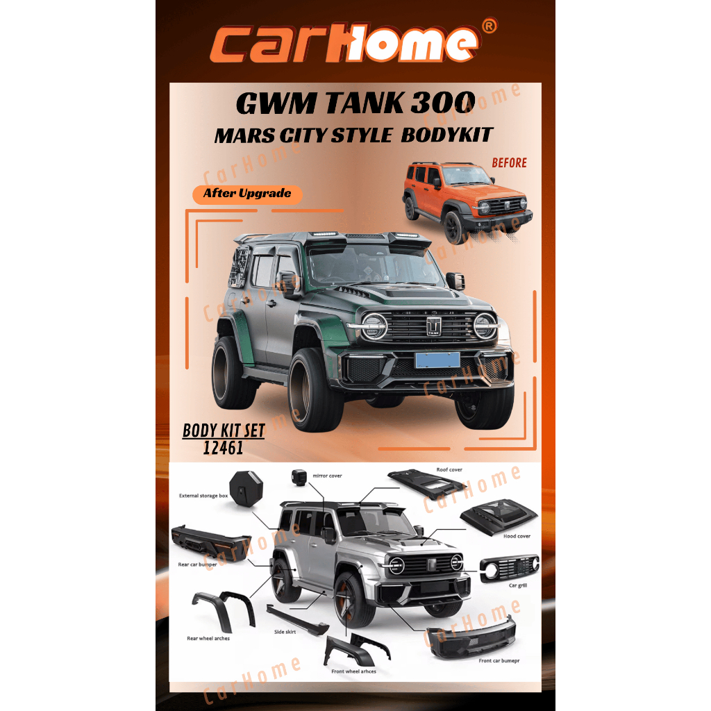 GWM TANK 300 MARS CITY STYLE BODYKIT | Shopee Malaysia