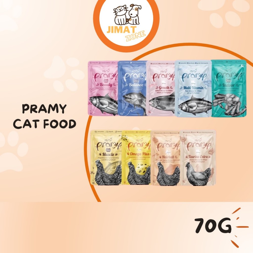 Pramy Wet Cat Food Formula For Cats Of All Ages 70g | Shopee Malaysia