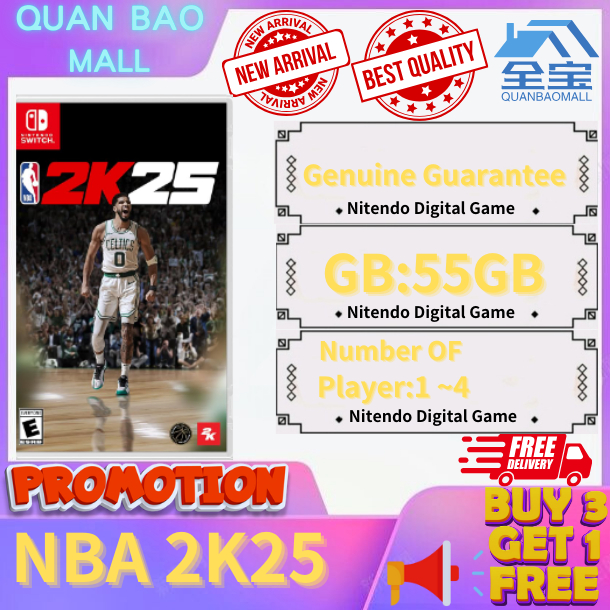 NBA 2K25 (Nintendo Switch) Muat turun Permainan Digital Murah Switch ...