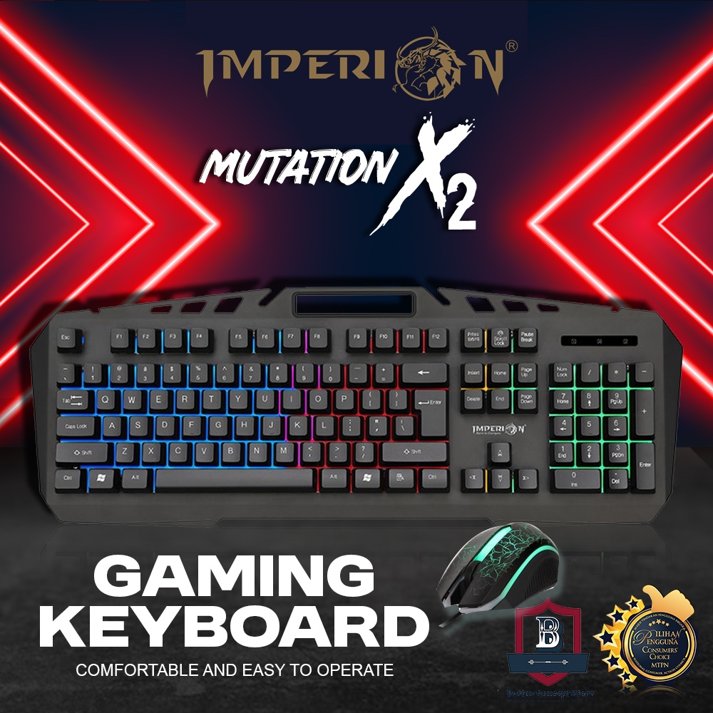 Gaming Keyboard Imperion Gaming Mutation X2 Keyboard | Shopee Malaysia