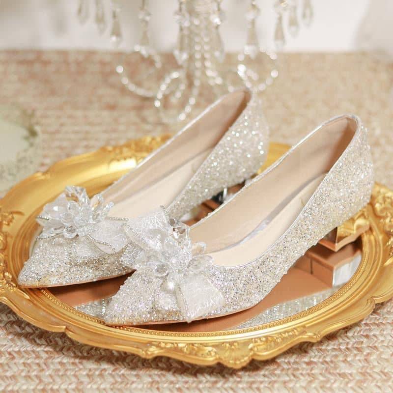 READY STOCK 8322 Elisa Wedding Chunky Heel/Bridal Shoes/Kasut Nikah ...