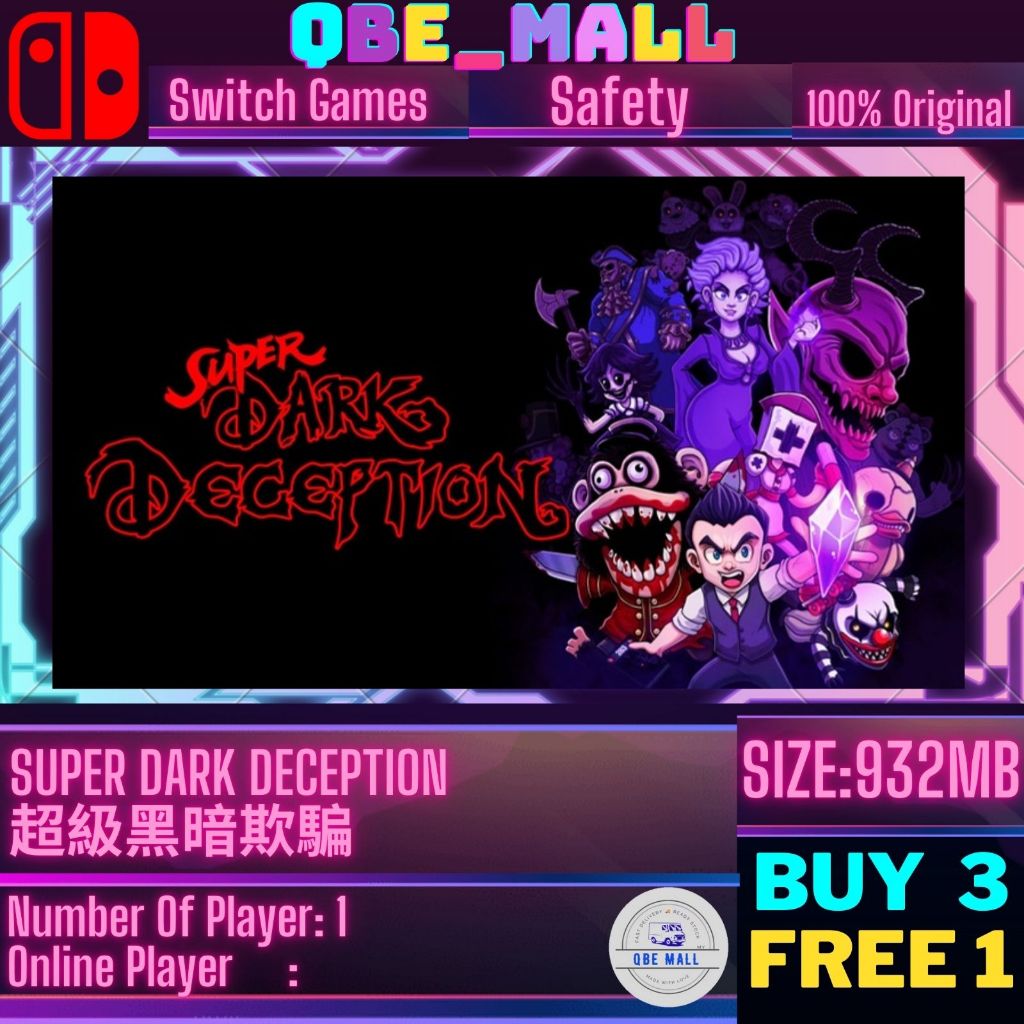 SUPER DARK DECEPTION 超級黑暗欺騙 (Nintendo Switch) Digital Download | Shopee ...