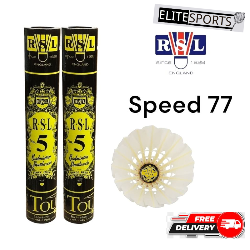RSL NO.5 Badminton Shuttlecock Top Grade Duck Feather Shuttlecock for ...