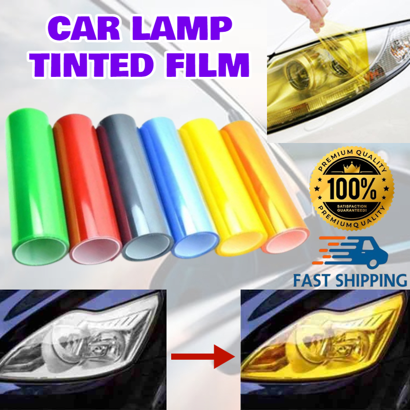 Car Lamp Tinted Film Headlight Fog light Tail Light Sticker Smoke Tint ...