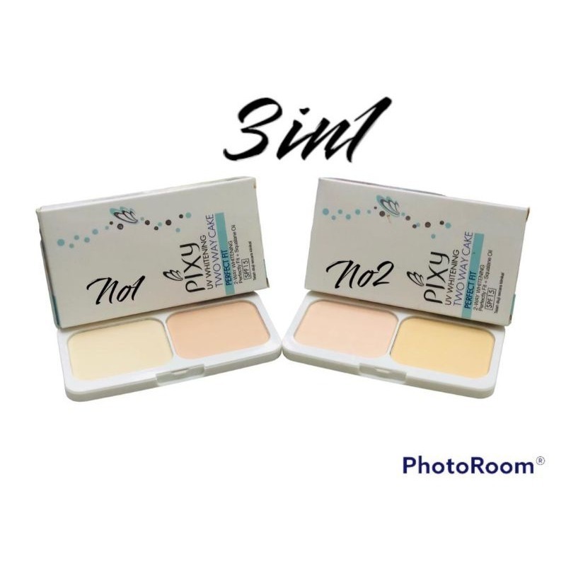 NEW PROFESSIONAL PIXY 3in1 WAY CAKE COMPACT FOUNDATION SPECIAL ...