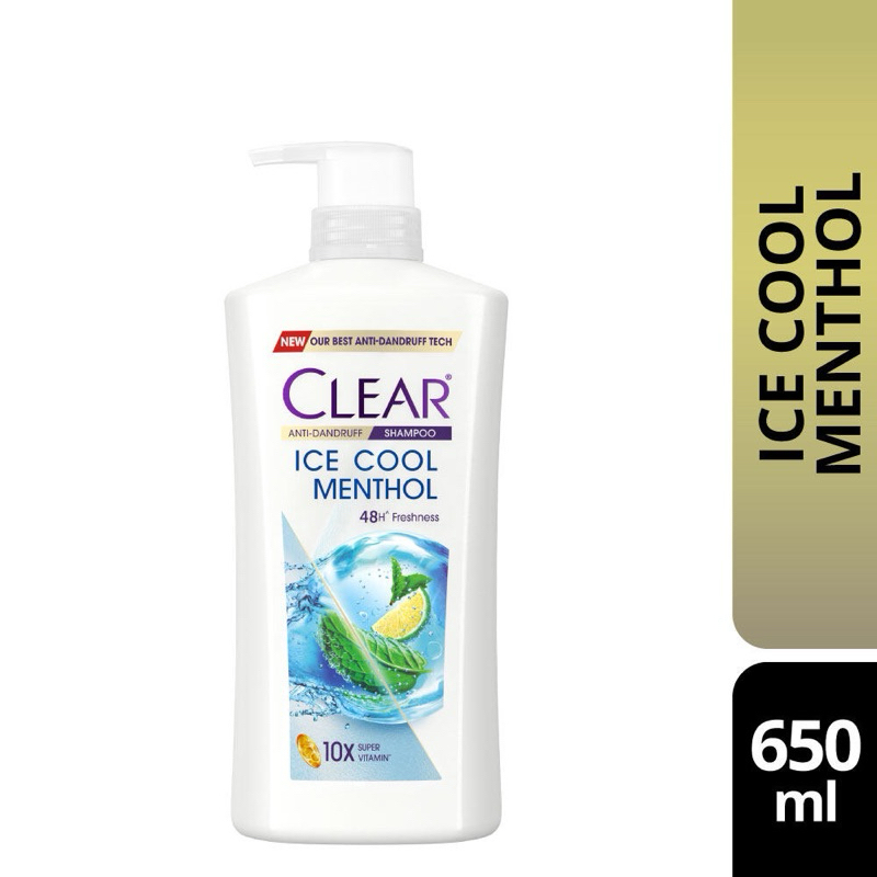 Clear Ice Cool Menthol Anti-Dandruff Shampoo 650ml | Shopee Malaysia