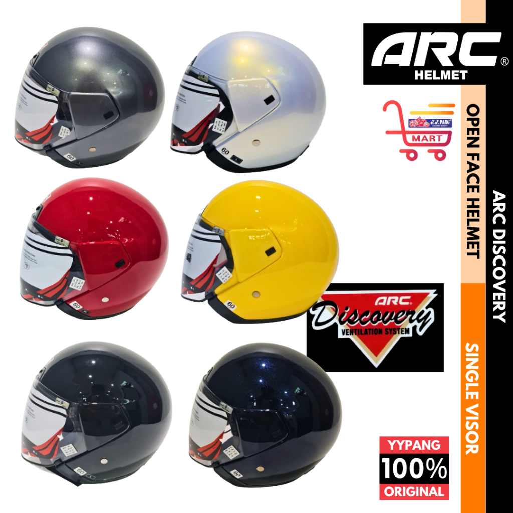 ARC DISCOVERY HELMET (HELMET FIBER GLASS)(100% ORIGINAL) | Shopee Malaysia