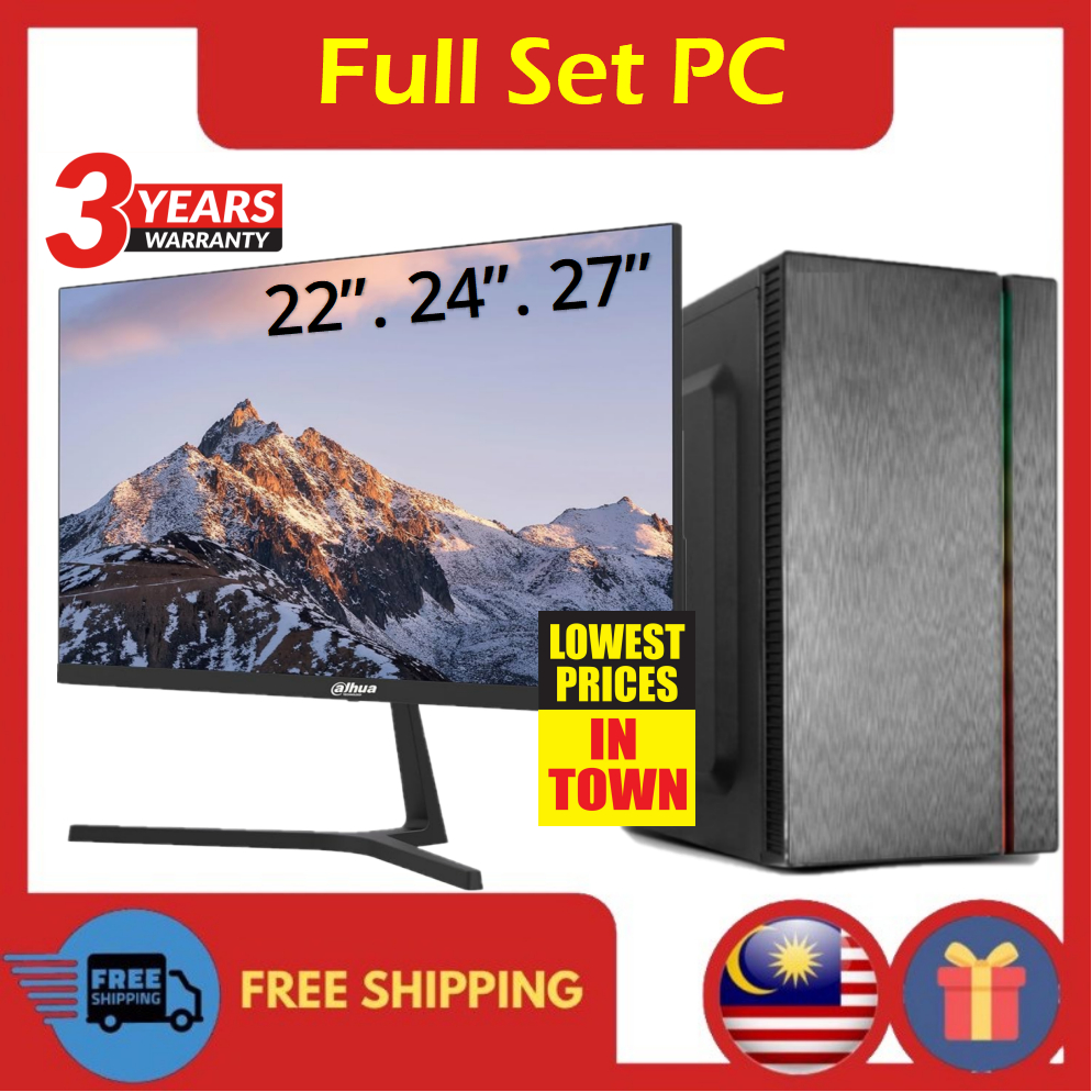 🌟FULL SET DESKTOP🌟Desktop Komputer / Desktop Pc / Office Desktop ...