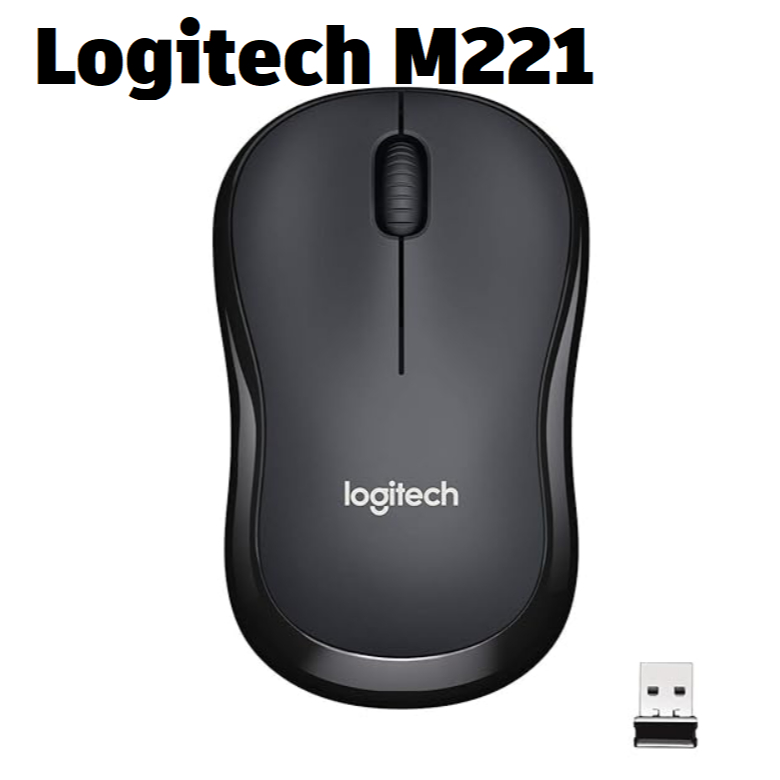 Logitech M221 Wireless Mouse Silent Buttons 2.4 GHz with USB Mini ...