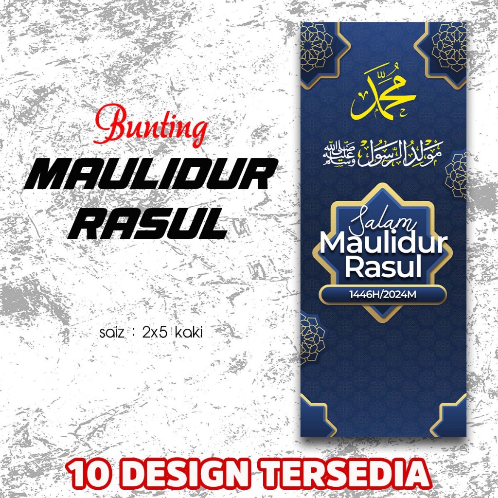 Bunting MAULIDUR RASUL 2024 | SAMBUT MAULUD NABI DENGAN SELAWAT (READY ...