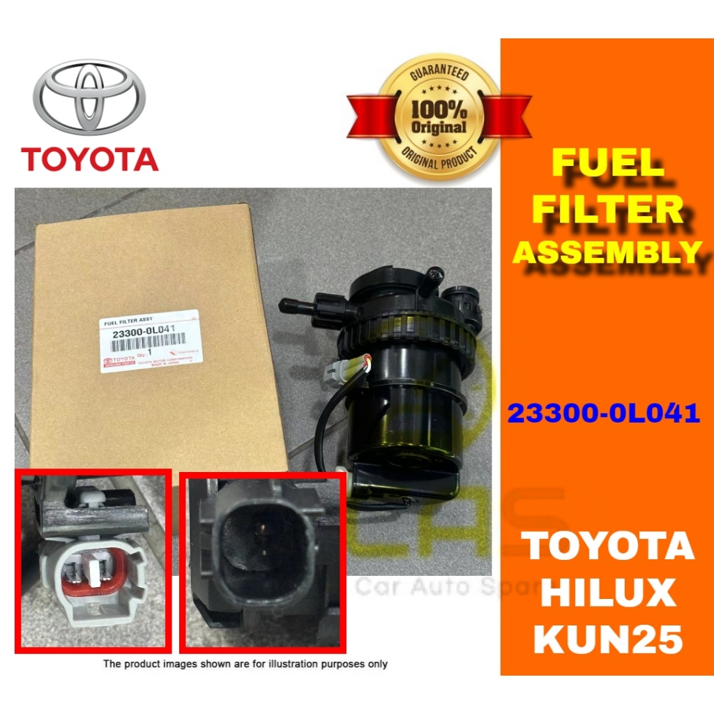 Toyota Vigo Kun25 Diesel Fuel Filter Assy Hand Pump With Filter 23300 ...