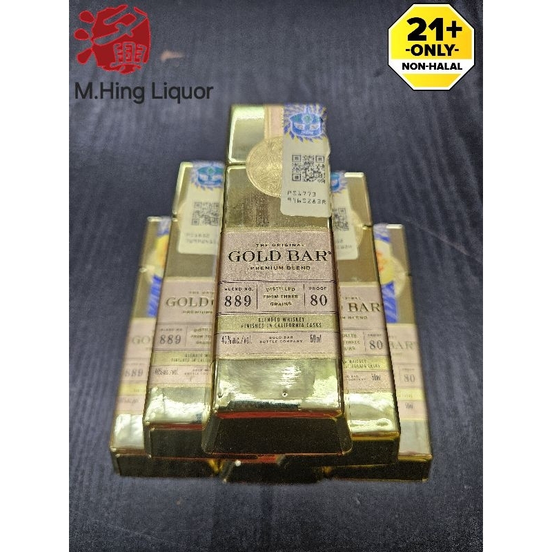 Gold Bar Blended Whiskey miniature 50ml | Shopee Malaysia