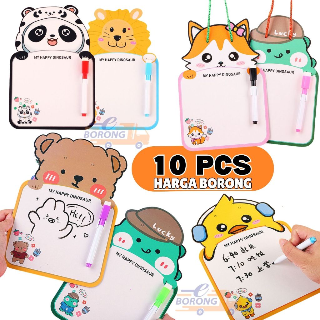 BORONG【10 pcs】Kids Writing Boards Papan Putih Stationery Student Early ...