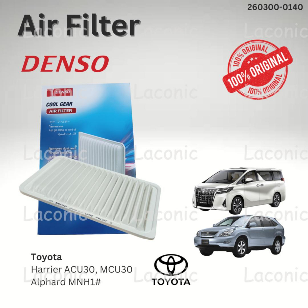 Denso Air Filter For Toyota Harrier ACU30, MCU30 /Alphard MNH1# (260300 ...