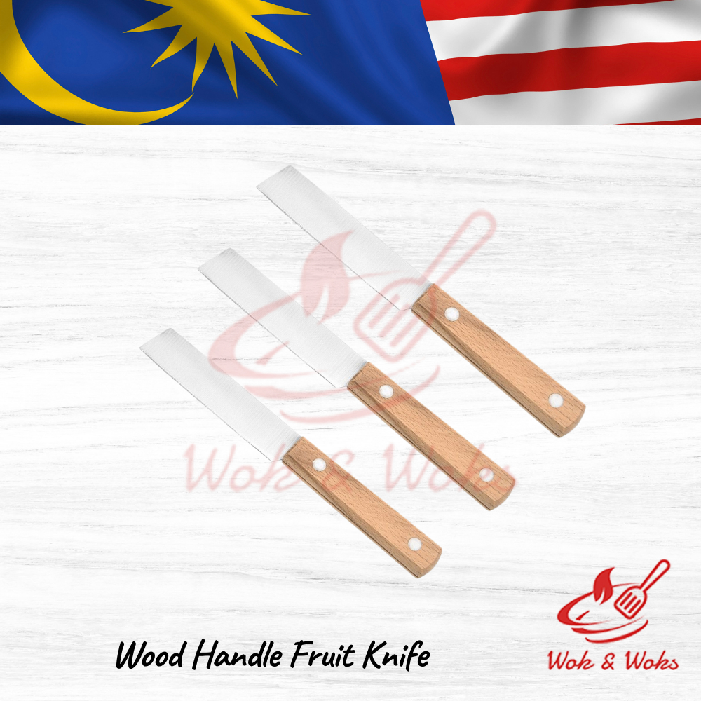 Wooden Handle Fruit Knife / Pisau Buah Pemegang Kayu | Shopee Malaysia