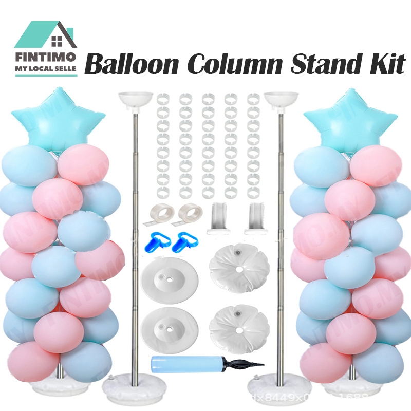 【MY】Balloon Column Arch Stand Kit Water Base Ballon Belon Holder ...