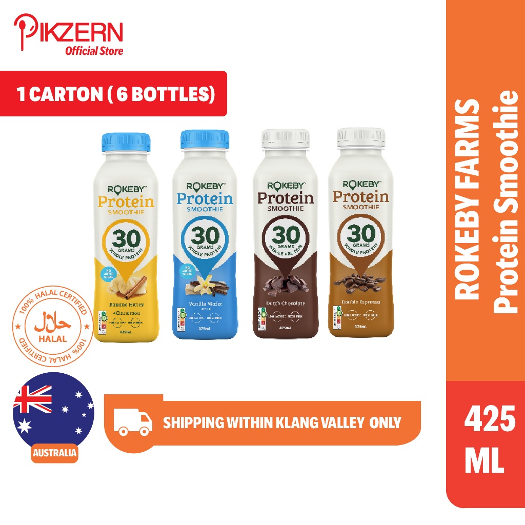 PIKZERN - ROKEBY PROTEIN SMOOTHIE (425ml x 6 in Carton) [KLANG VALLEY ...