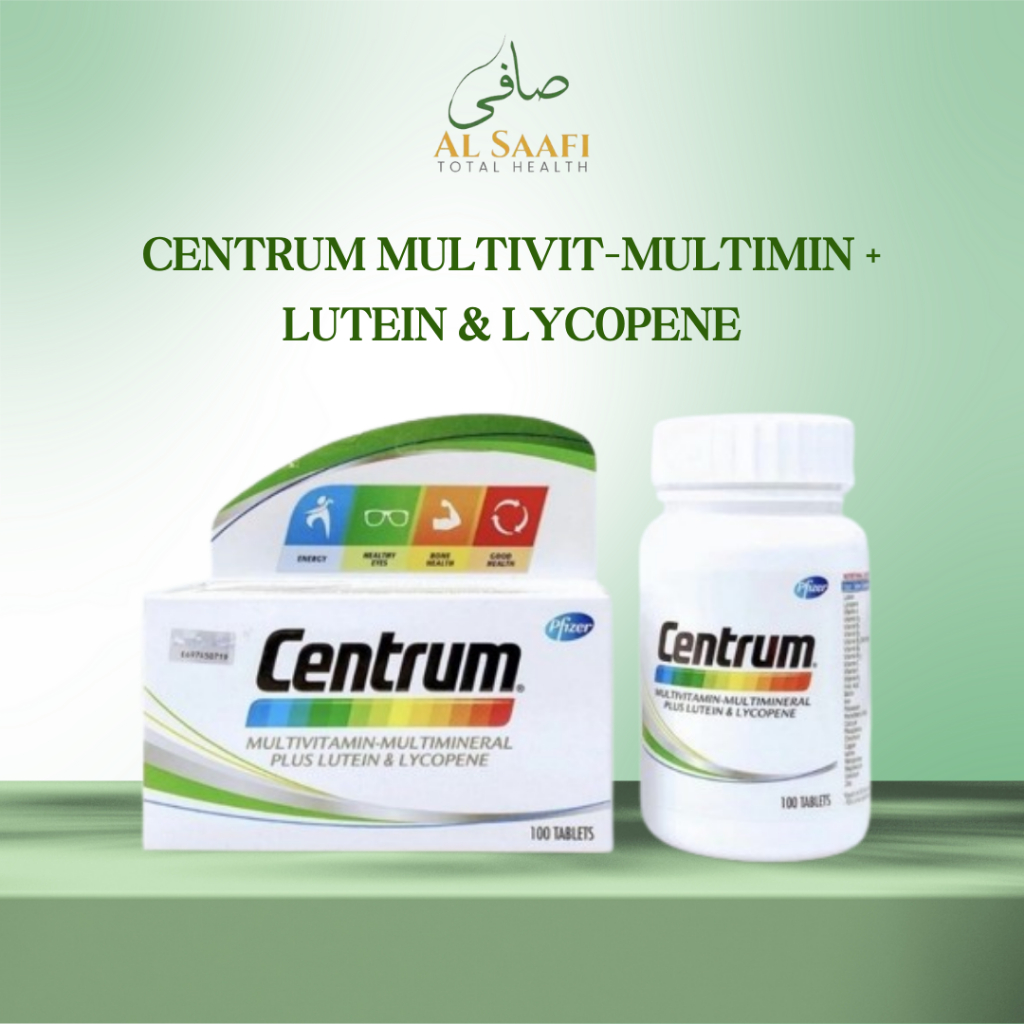 CENTRUM Multivitamin-Multimineral + Lutein & Lycopene 100s | 30's ...