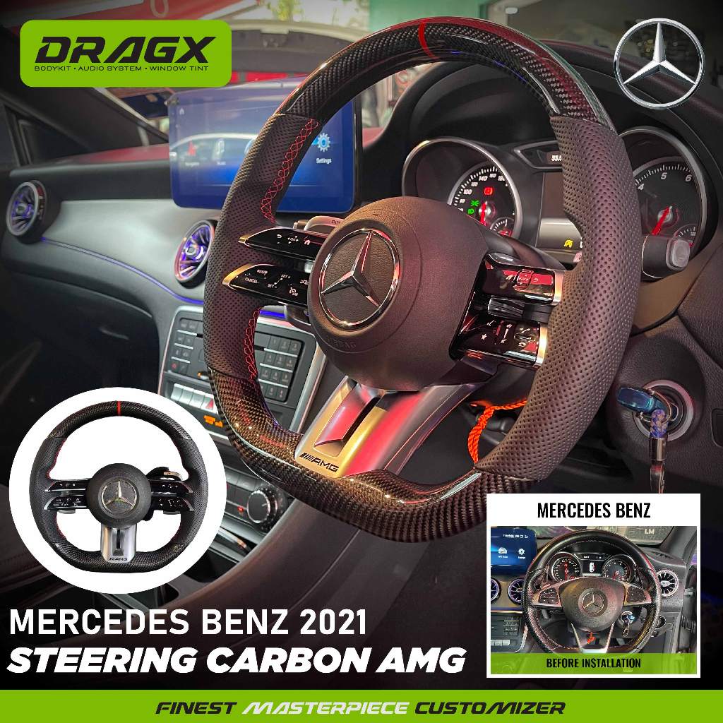 🔥 READY STOCK🔥MERZ AMG 21 DESIGN CARBON STEERING | Shopee Malaysia