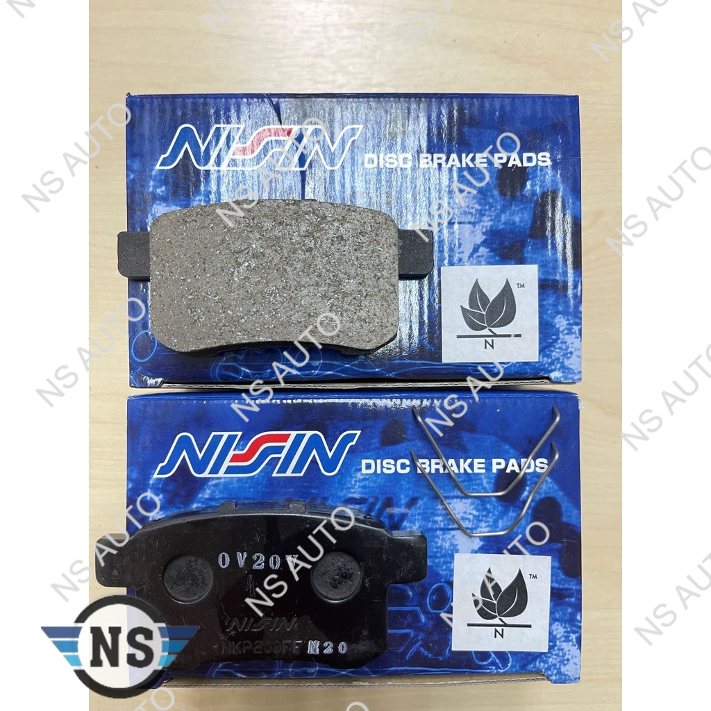 NISSIN HONDA REAR DISC PAD ACCORD TAO CP1 CP2 2.0 2.4 (ACCORD PERDANA) NPO-153W 43022-TAO-A51 ...