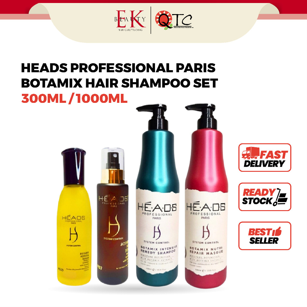Heads Botamix Hair Shampoo Set (300ml/1000ml) | Shopee Malaysia