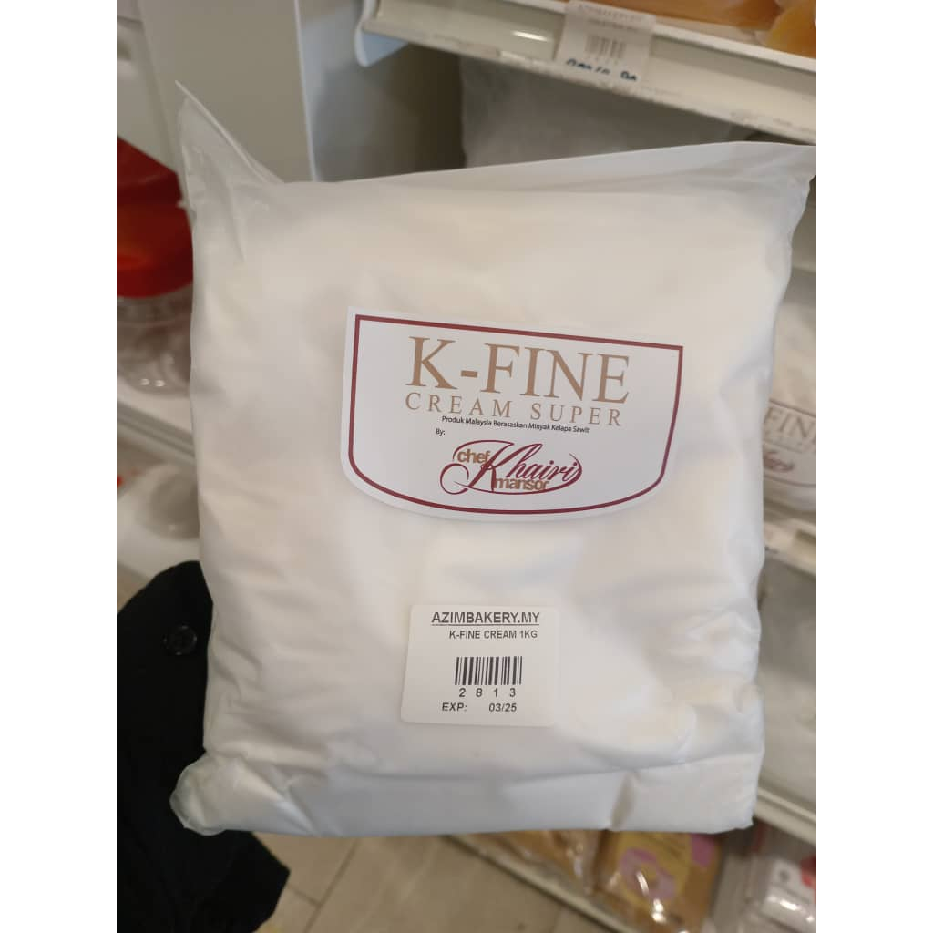 K-Fine Super Cream 1Kg (Halal) For Bread/Cake Improver by Azim Bakery ...