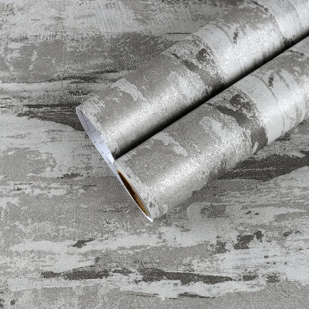 Grey Concrete Wallpaper Peel and Stick Faux Concrete Cement Contact ...