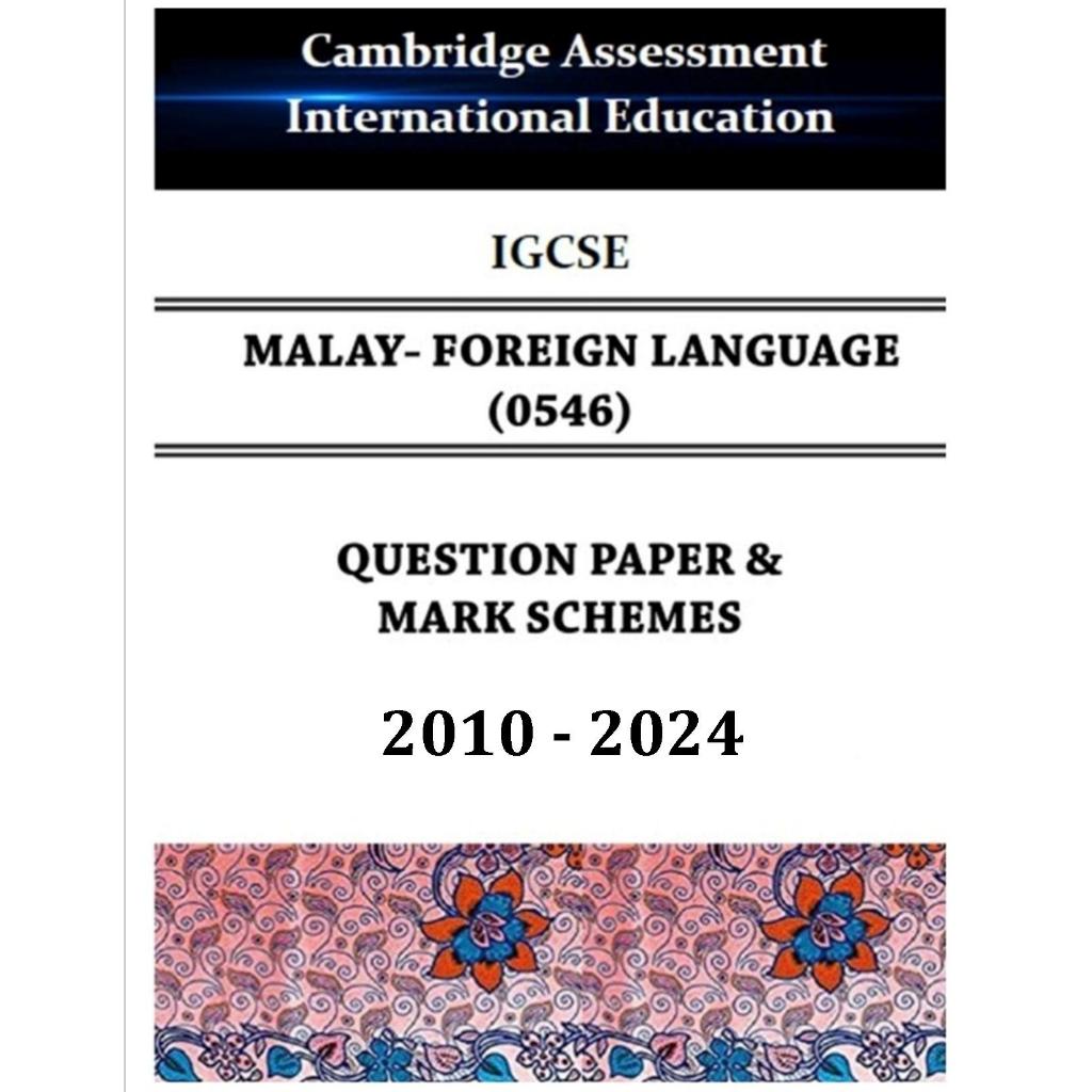 Igcse Past Exam Papers Malay Foreign Languages Paper 1,2,3,4 | Shopee ...
