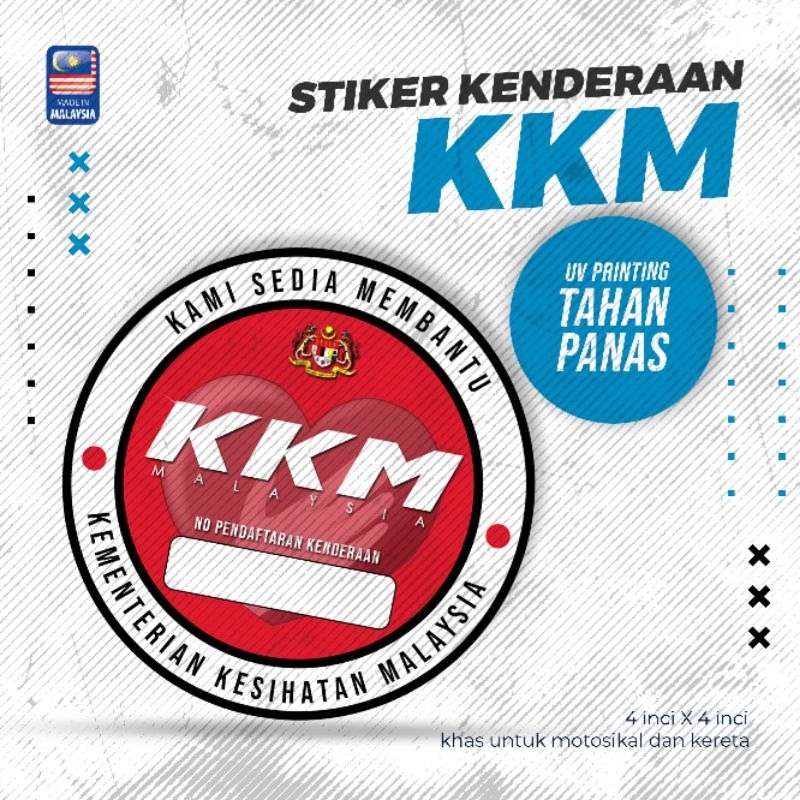 KKM Car Sticker Motor Sticker / Stiker Cermin Kereta Stiker Motosikal ...