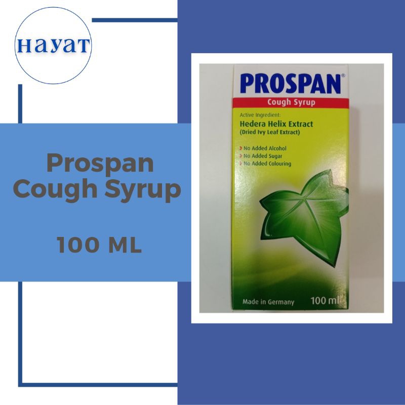 Prospan Cough Syrup Active Ingredient: Hedera Helix Extract (Dried Ivy ...