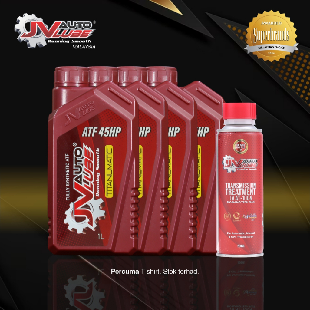 JV Auto Lube Set ATF45HP (4 Bottle/4Litre) + Gearbox Treatment (1 Bottle) | Shopee Malaysia