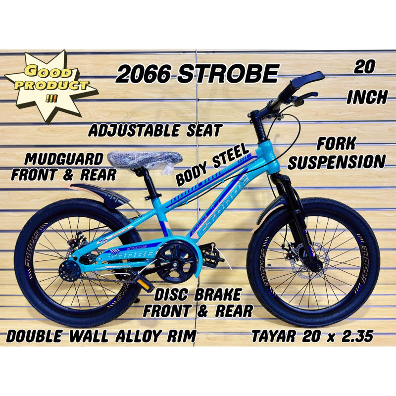 20’ MTB Basikal / BASIKAL BUDAK / BASIKAL MTB KIDS / 20'' INCH DISC BRAKE FRONT FORK / BASIKAL ...