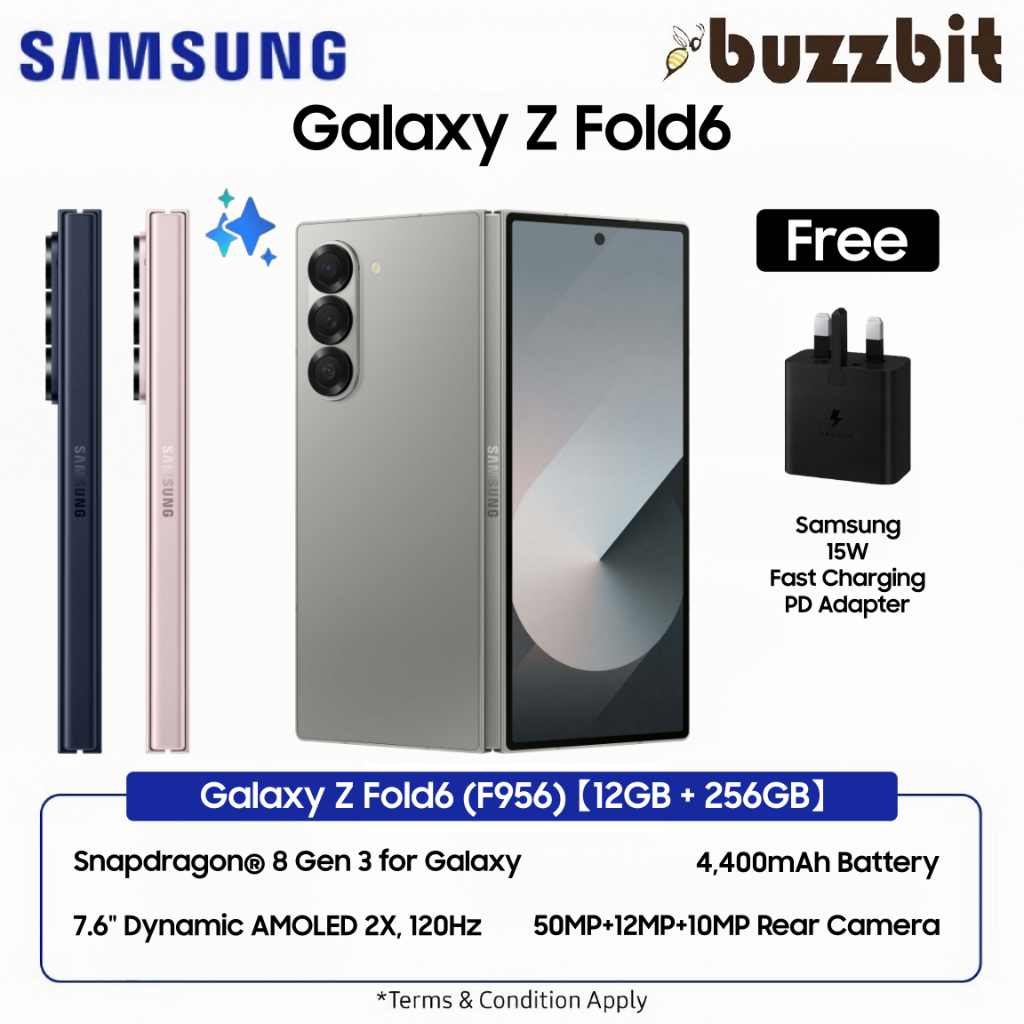 Samsung Galaxy Z Fold6 / Z Fold 6 5G (F956) | 12GB + 256GB With 15W ...