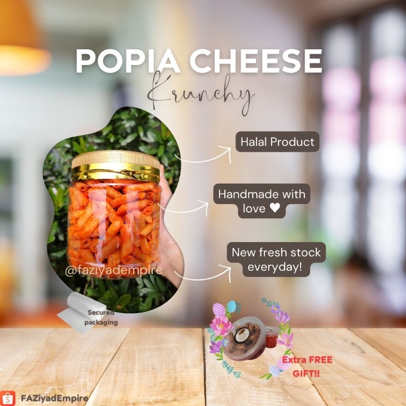 POPIA CHEESE KRUNCHY KRUP-KRUPP // 280g | Shopee Malaysia