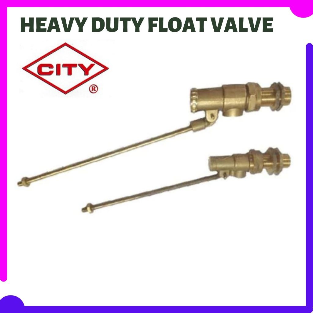CITY HEAVY DUTY Brass Float Valve For Water Tank Batang Bola Tangki ...