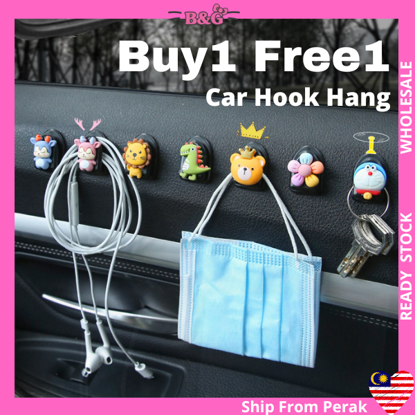 Car Hook Hanger Holder Dashboard Back Seat Storage Flower Cute Mini ...
