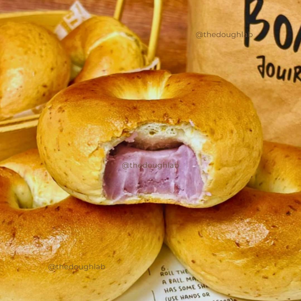 (6pcs) Taro Wholemeal Bagels (6粒) 芋泥全麦贝果 - 低糖低油 Low Sugar Low Carbs ...